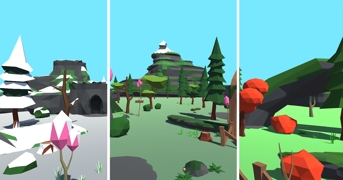Lowpoly Forest Biome Pack | 3D Environments | Unity Asset Store