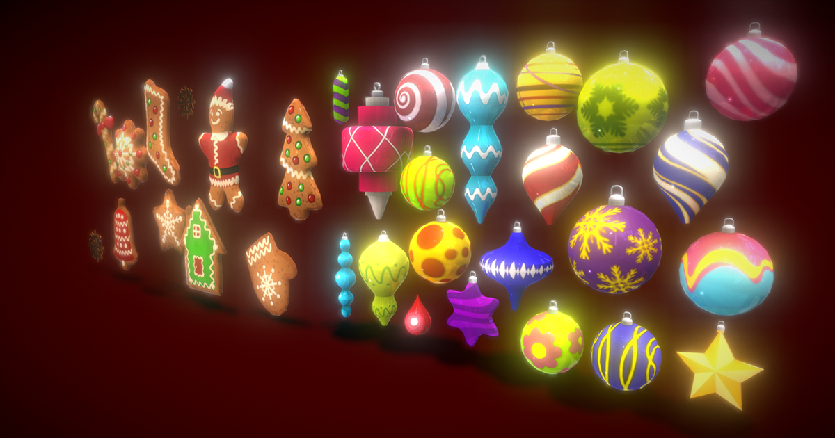 V5 Christmas Collection | 3D Props | Unity Asset Store