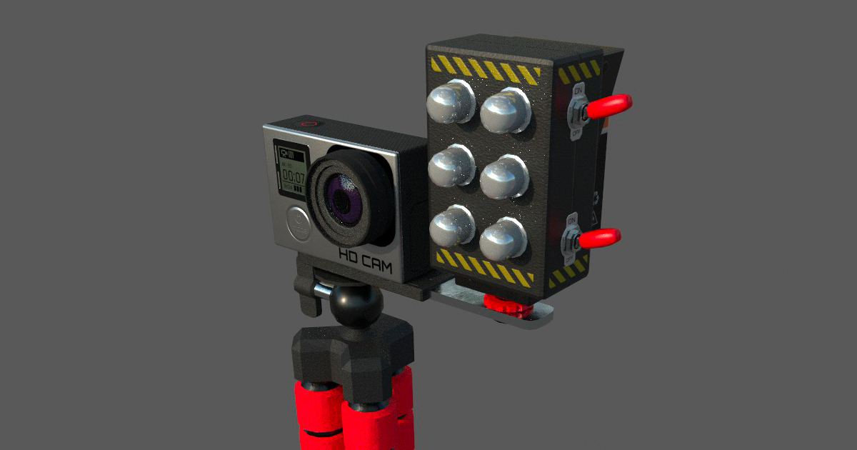 Mini Hd Pro Camera Tripod Light Combo 3d Electronics Unity Asset Store 0920