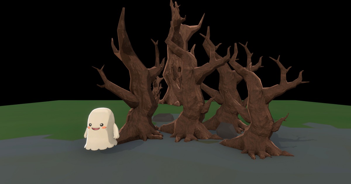 chibi halloween ghost | 3D Creatures | Unity Asset Store