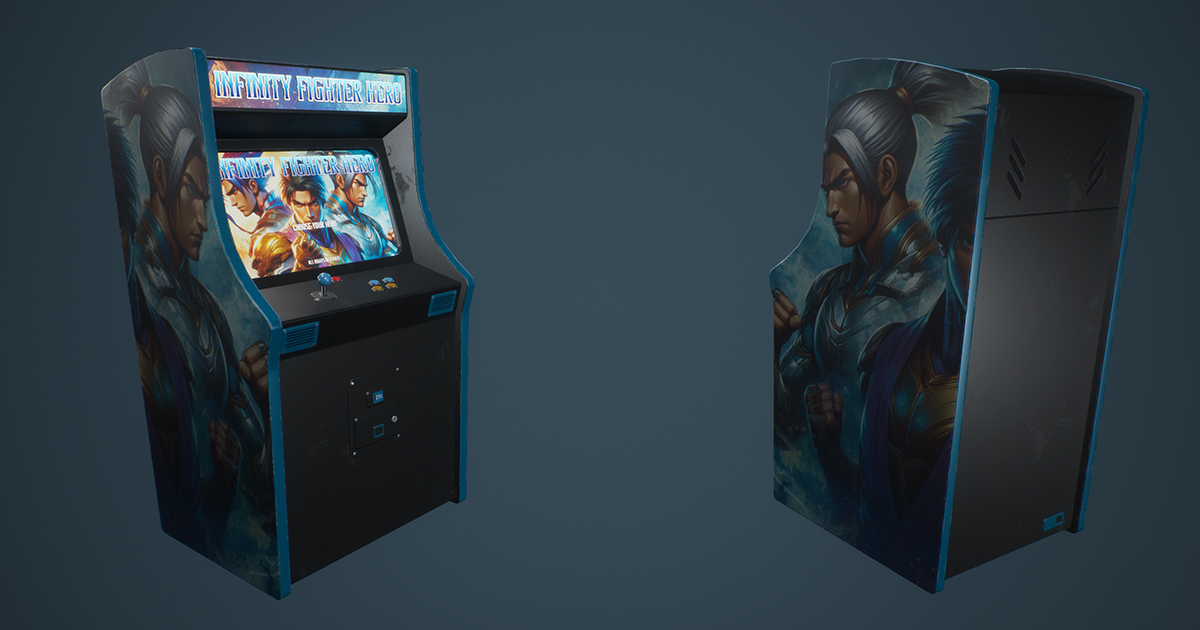 Retro Arcade Machine - 02 | 3D Electronics | Unity Asset Store