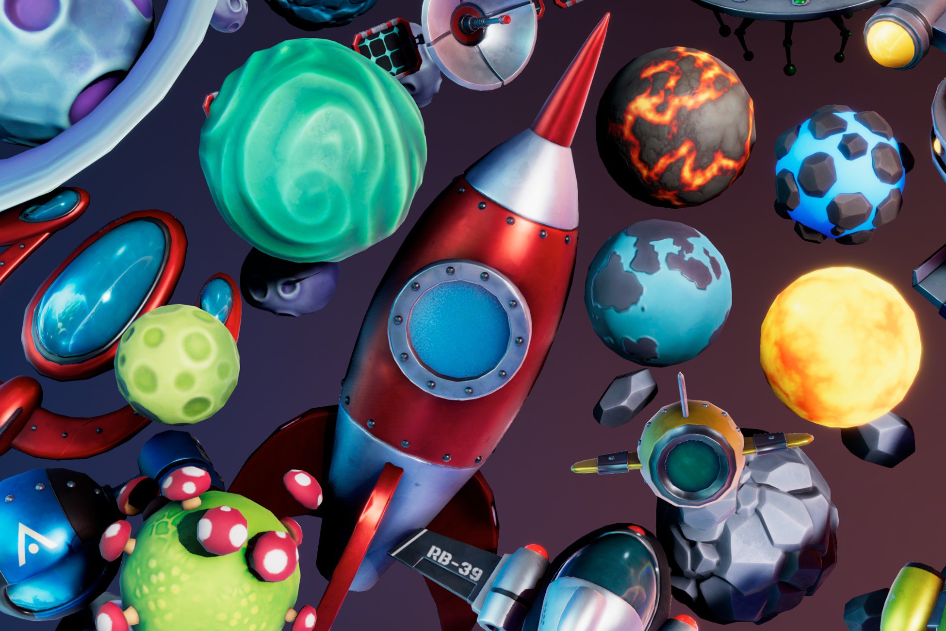 Galaxy Megapack - Planets and Spaceships | 3D Props | Unity Asset Store