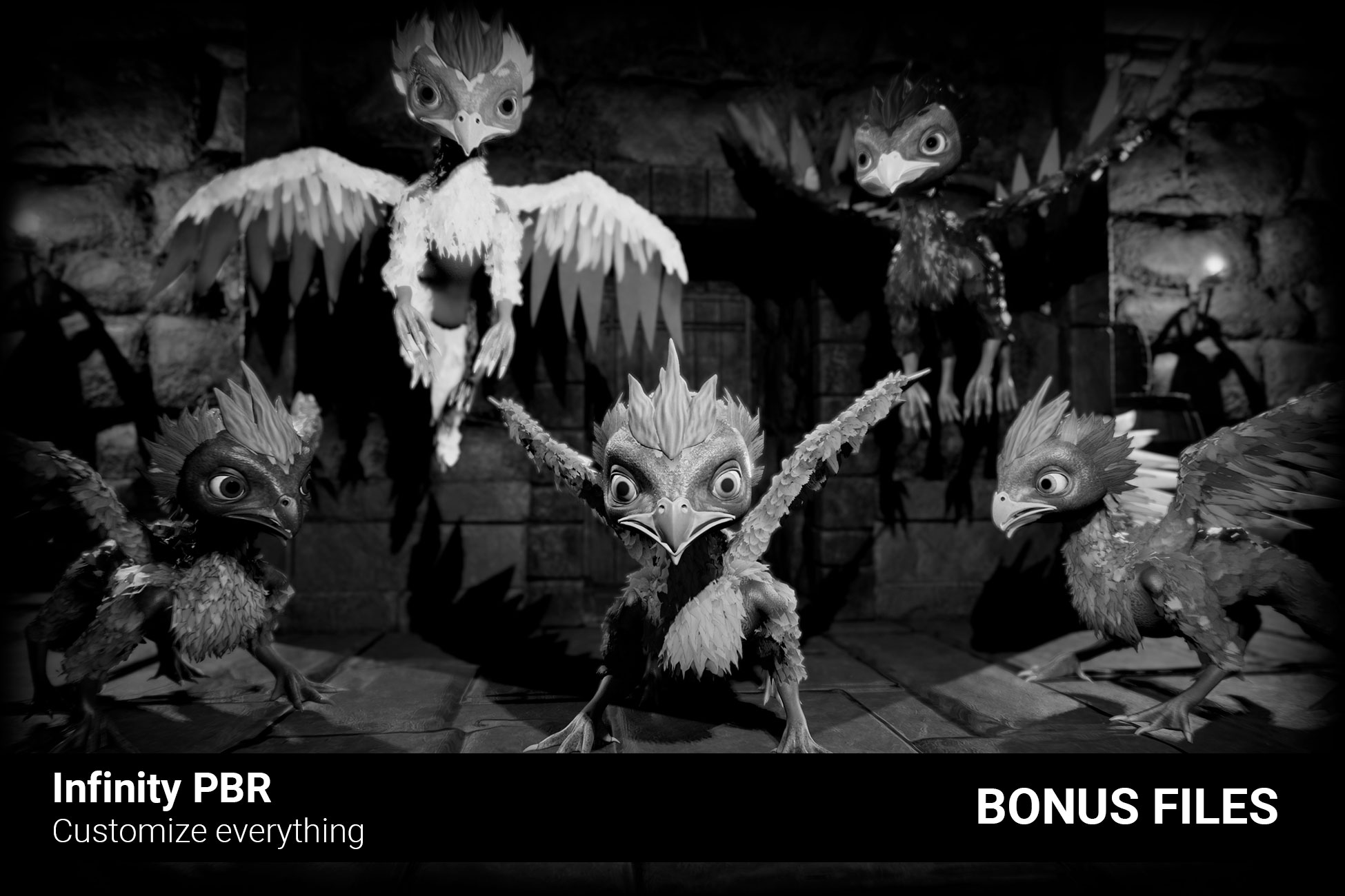 Birdy - Bonus Files 1 - Substance Painter & Animation Rig | Characters ...