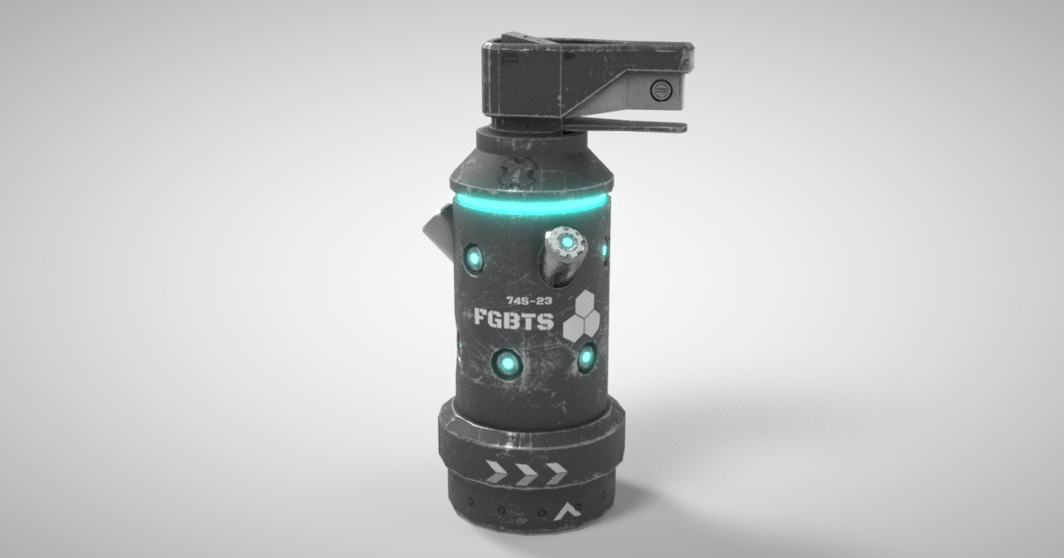 Sci-fi Grenade | 3D Weapons | Unity Asset Store