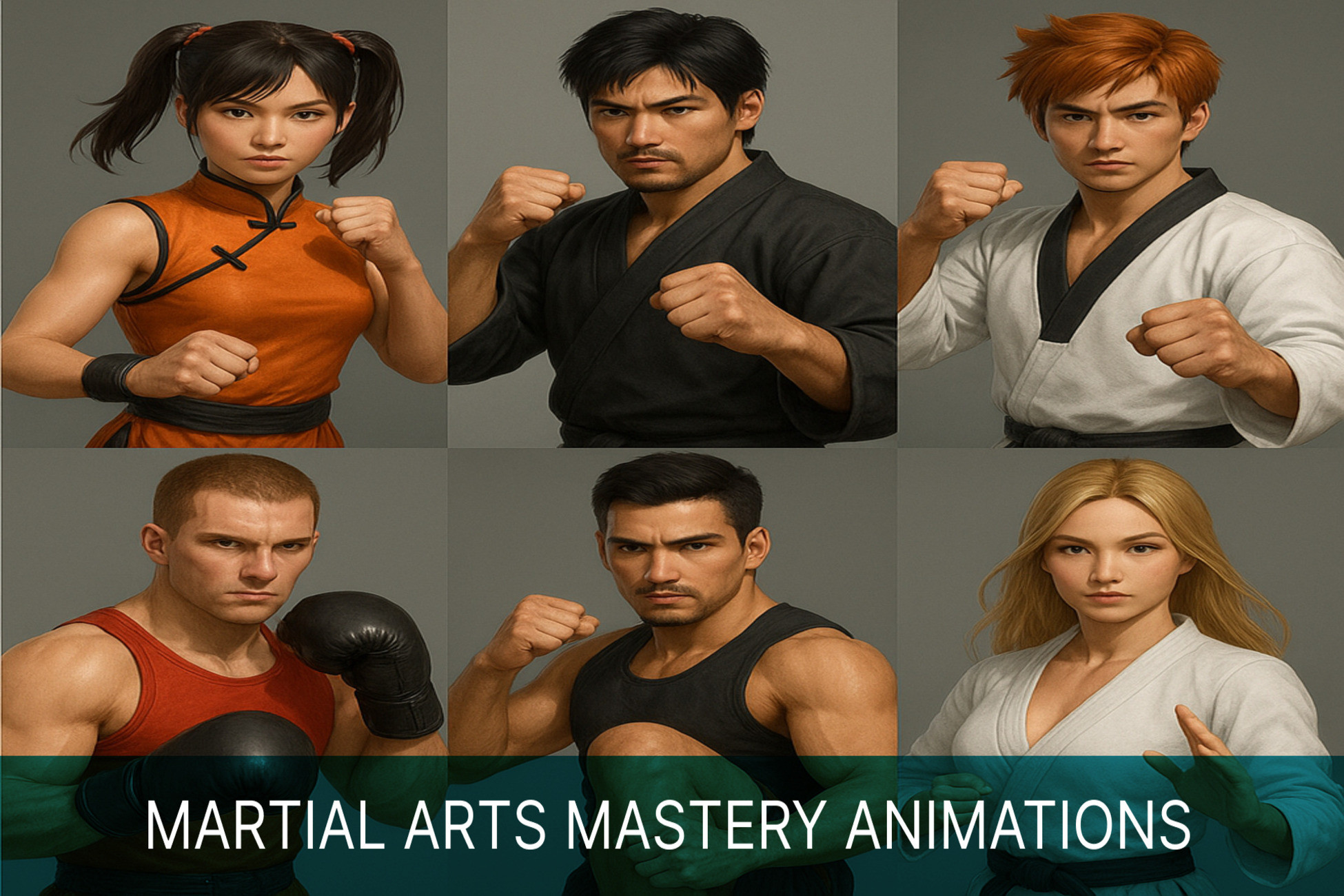 Martial Arts Mastery – Animation Pack | 3D Animations | Unity Asset Store