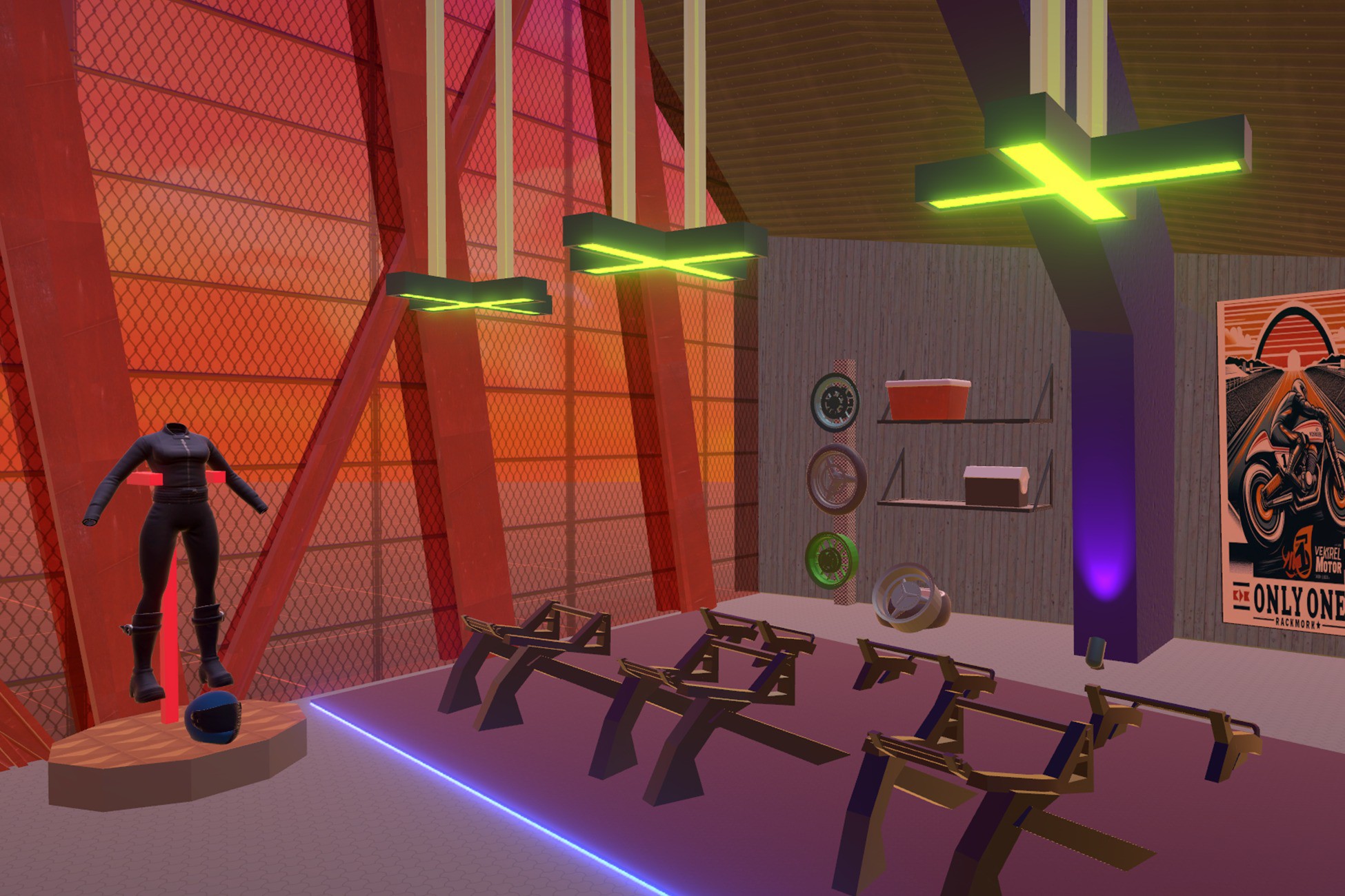 Super-Sport Bike Garage | 3D Environments | Unity Asset Store