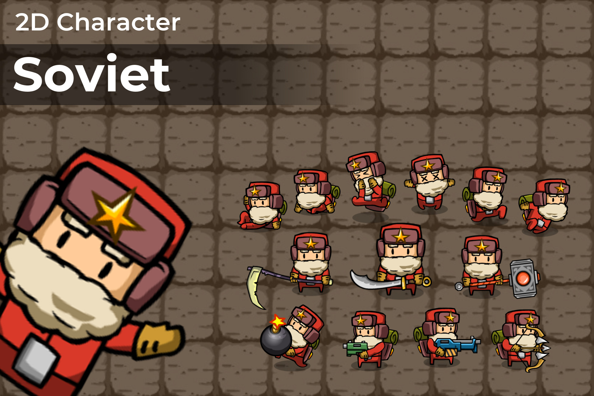 2D Character - Soviet | 2D Characters | Unity Asset Store