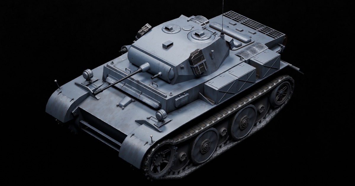 Panzer 2 Luchs | 3D Land | Unity Asset Store