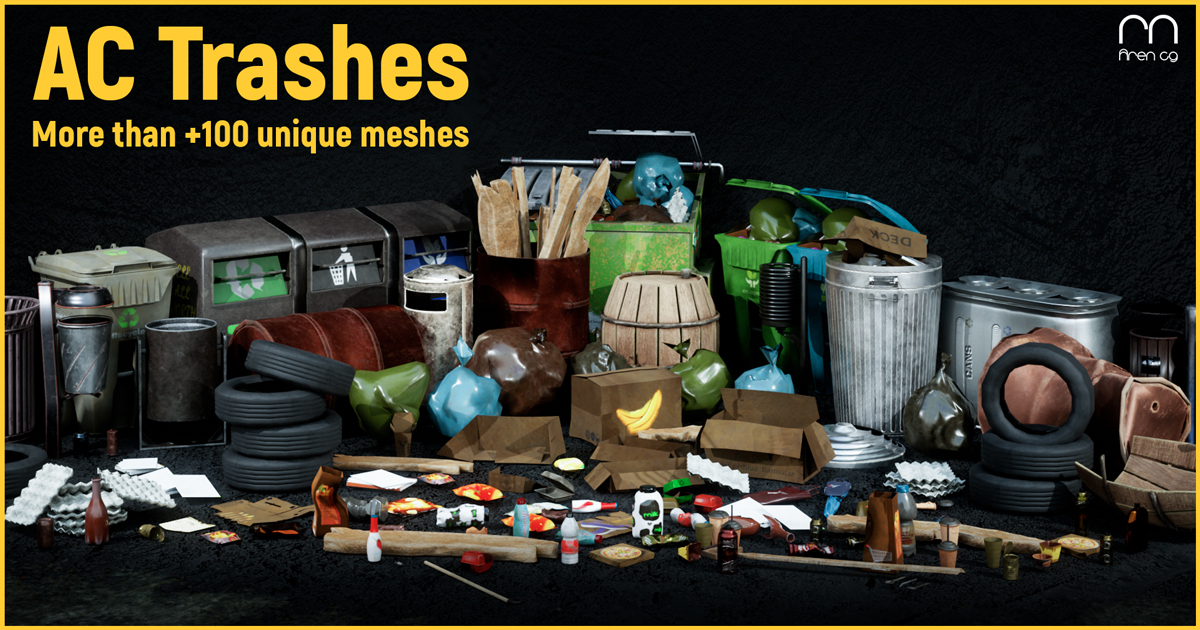AC_Trashes | 3D Props | Unity Asset Store