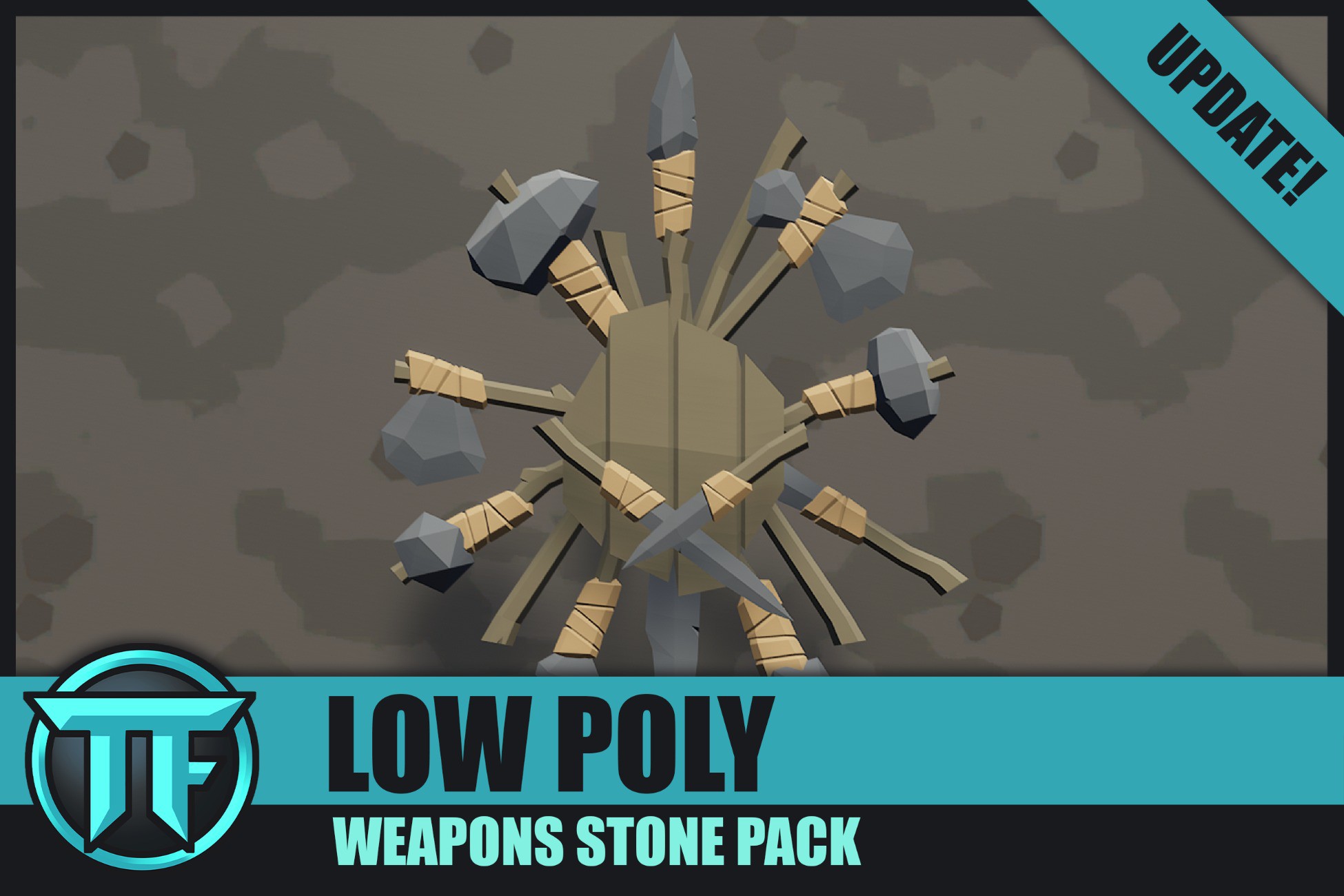 LOW POLY - Weapons Stone Pack | 3D Weapons | Unity Asset Store