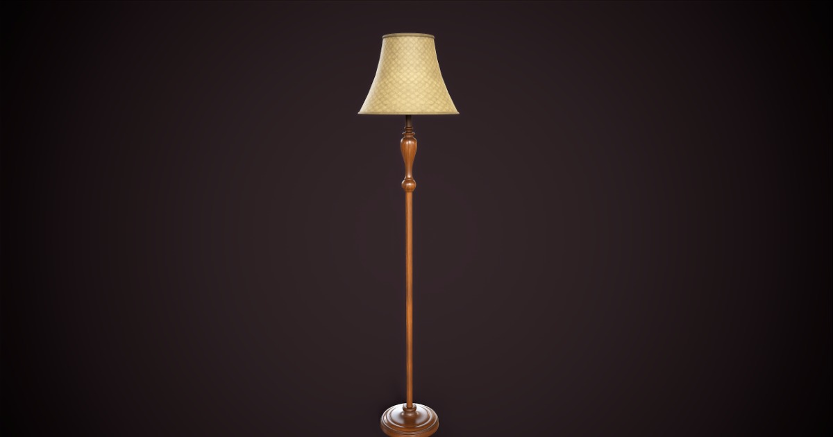 Vintage floor lamp | 3D Furniture | Unity Asset Store