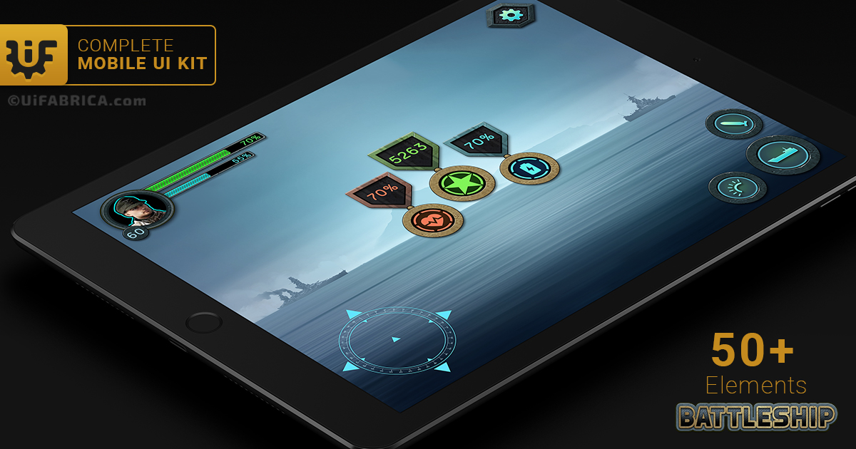 Battleship Mobile UI Set | 2D GUI | Unity Asset Store