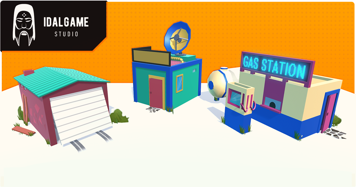 Cartoon Buildings | 3D Urban | Unity Asset Store