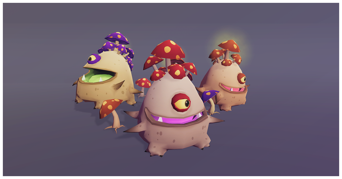 Fungusa Pack | 3D Creatures | Unity Asset Store