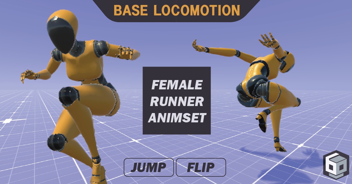 Female Runner Animset - Jumps | 3D Animations | Unity Asset Store