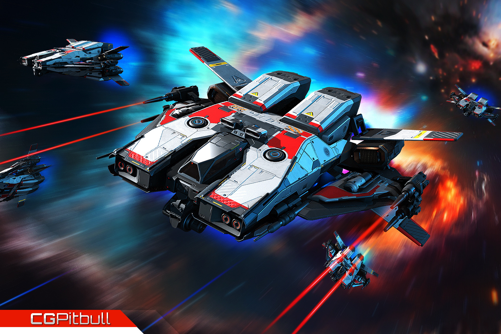 BOXER - Fighter Spaceship | 3D Space | Unity Asset Store