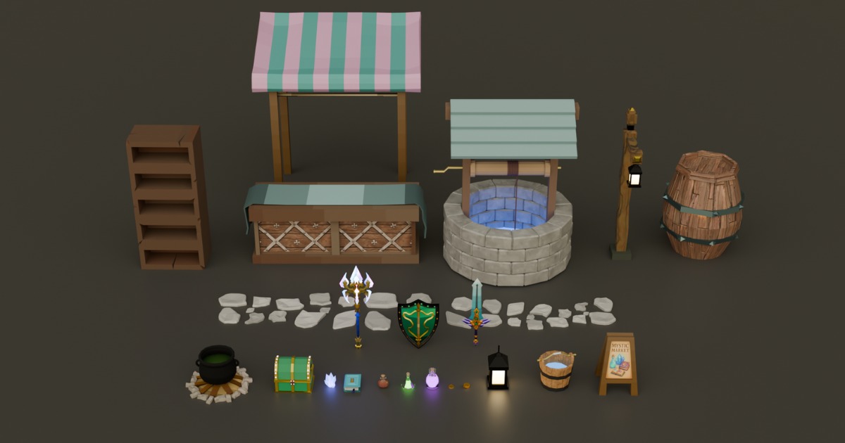 Stylized Fantasy Village Pack | 3D Fantasy | Unity Asset Store