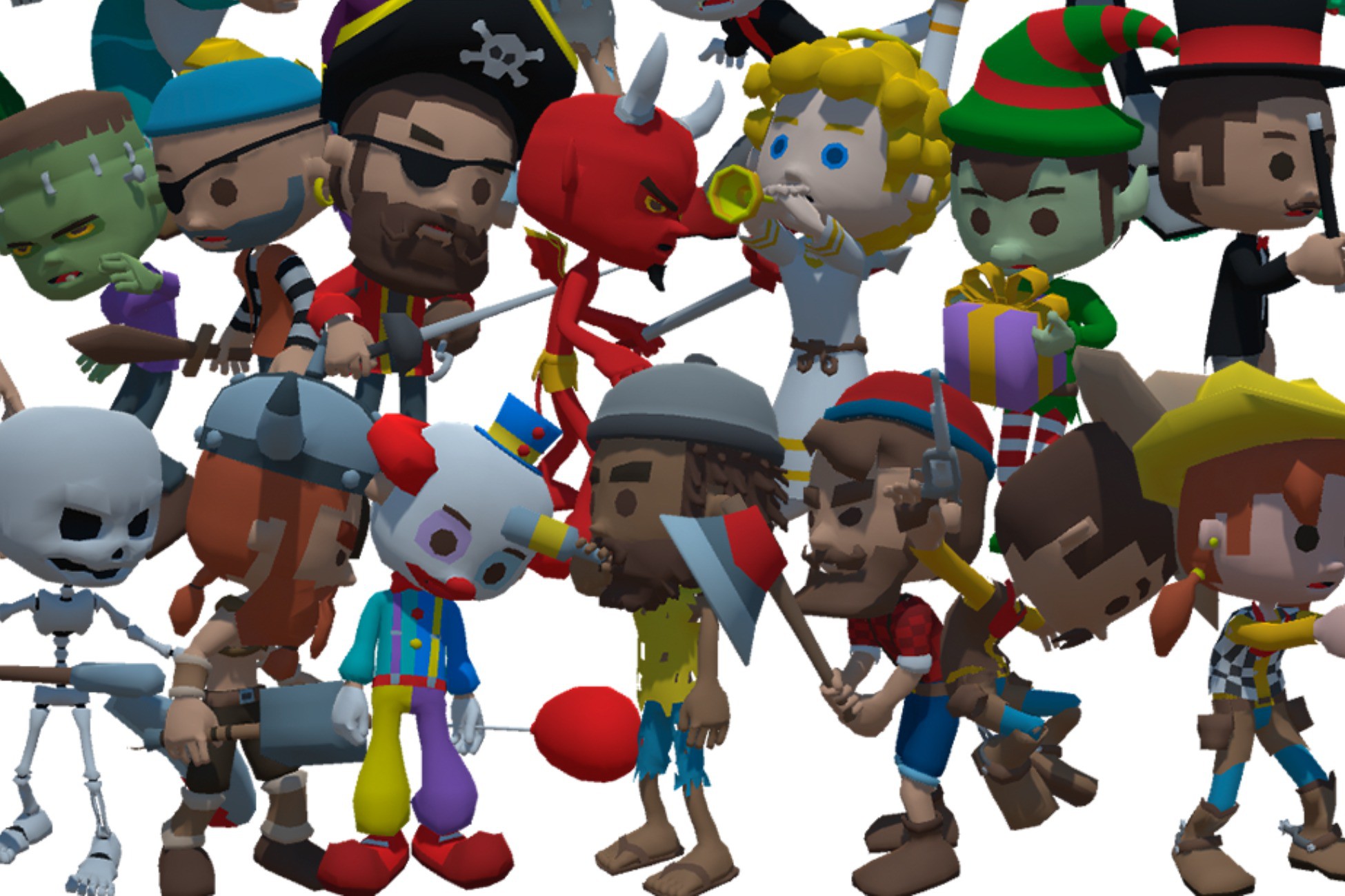 3D Pack A2 =(22 Characters Animated) #023 at #044 - Low Poly - FBX | 3D Characters | Unity Asset ...