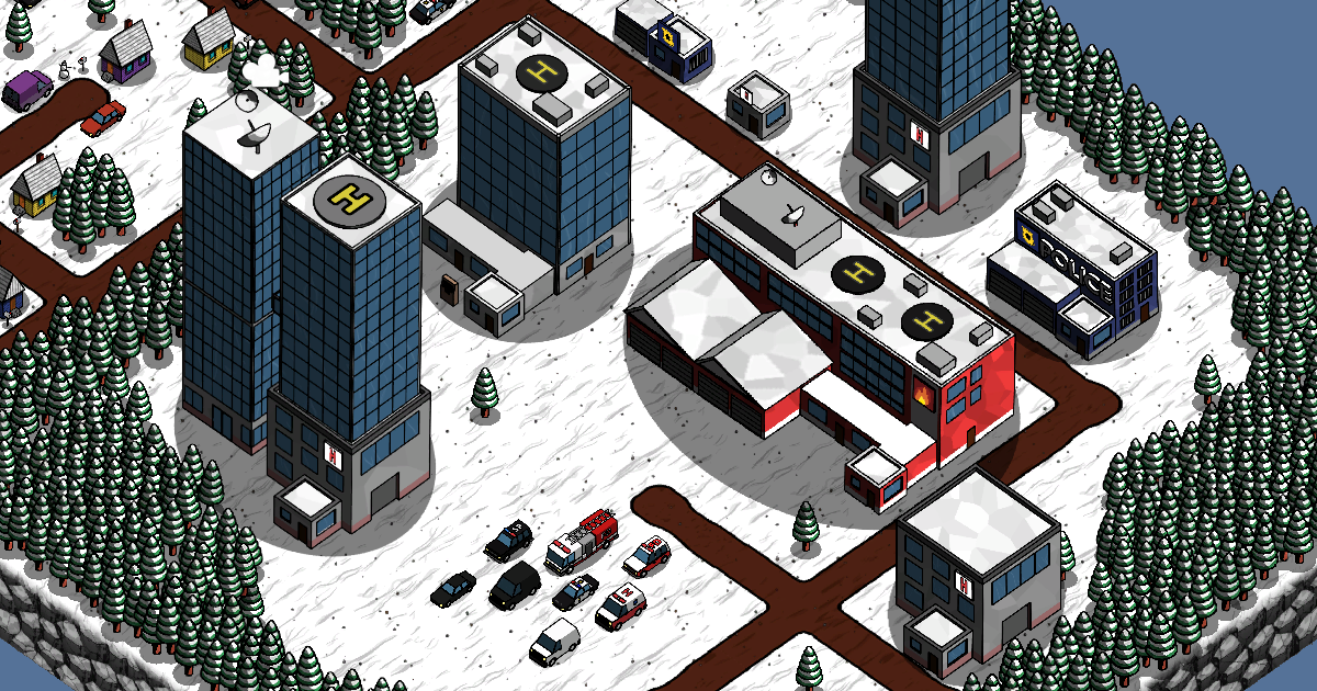 Cute Isometric Government Buildings | 2D Environments | Unity Asset Store