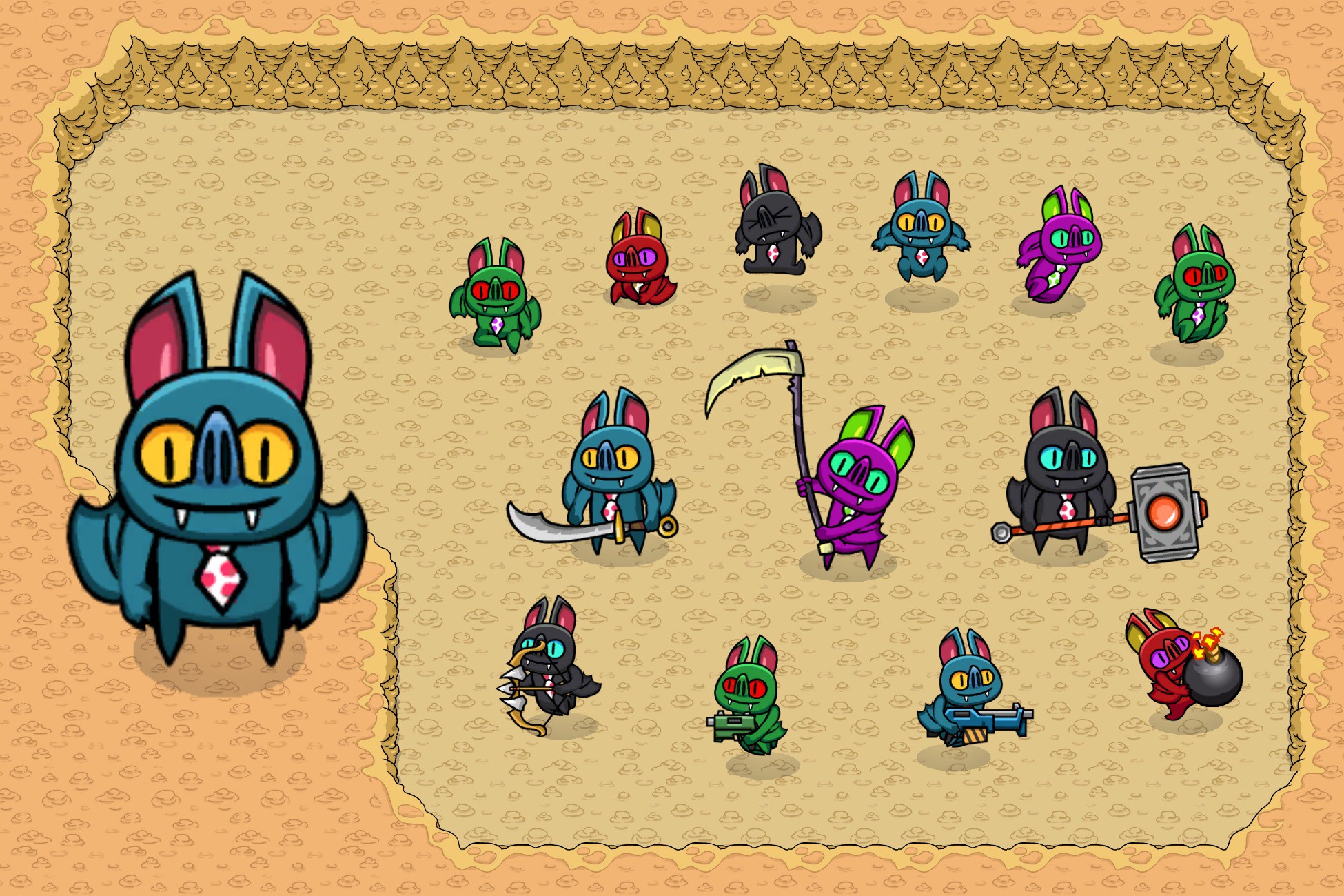 2D Character - Bat | 2D Characters | Unity Asset Store