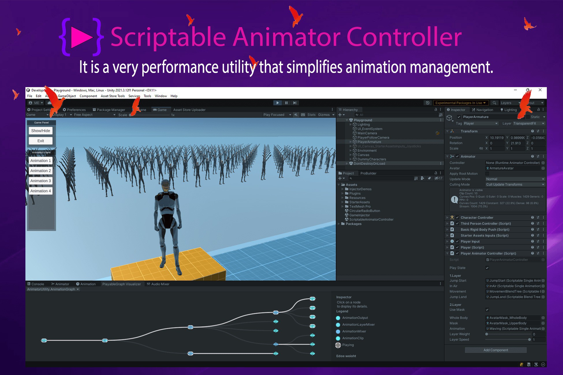 Scriptable Animator Controller 애니메이션 도구 Unity Asset Store