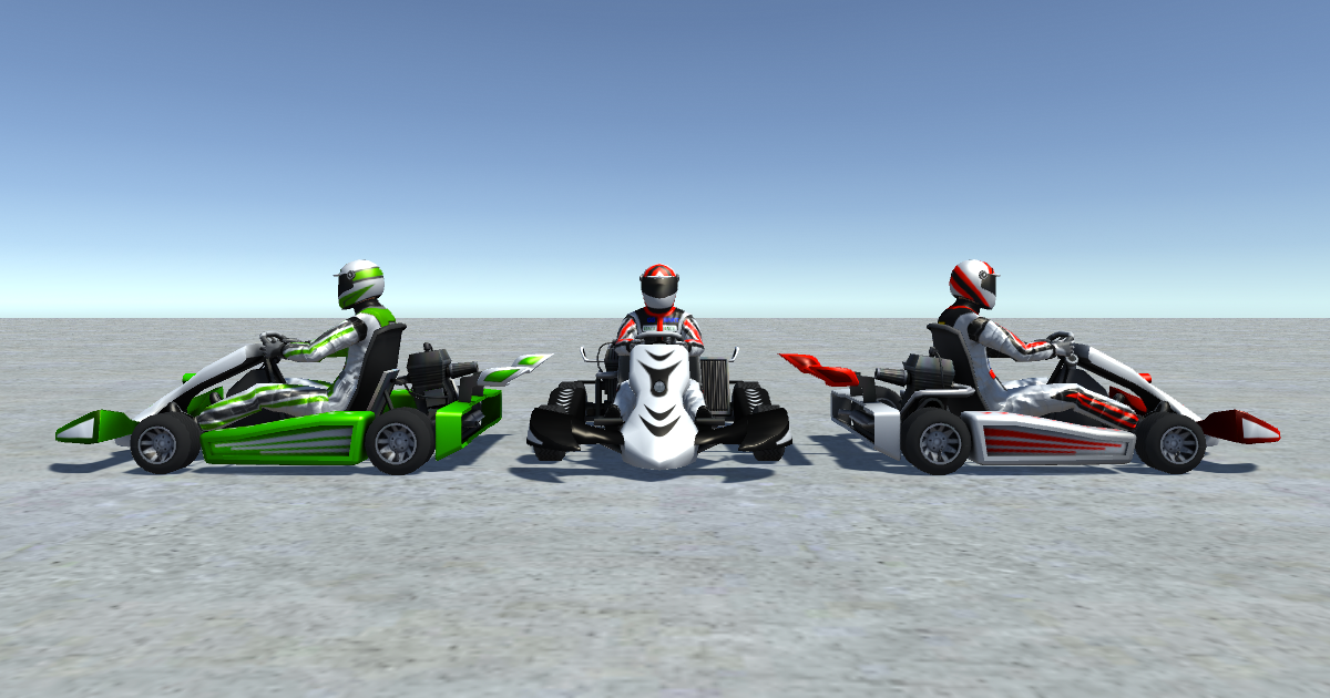 3 Low Poly Karts with Player 15 | 3D Land | Unity Asset Store