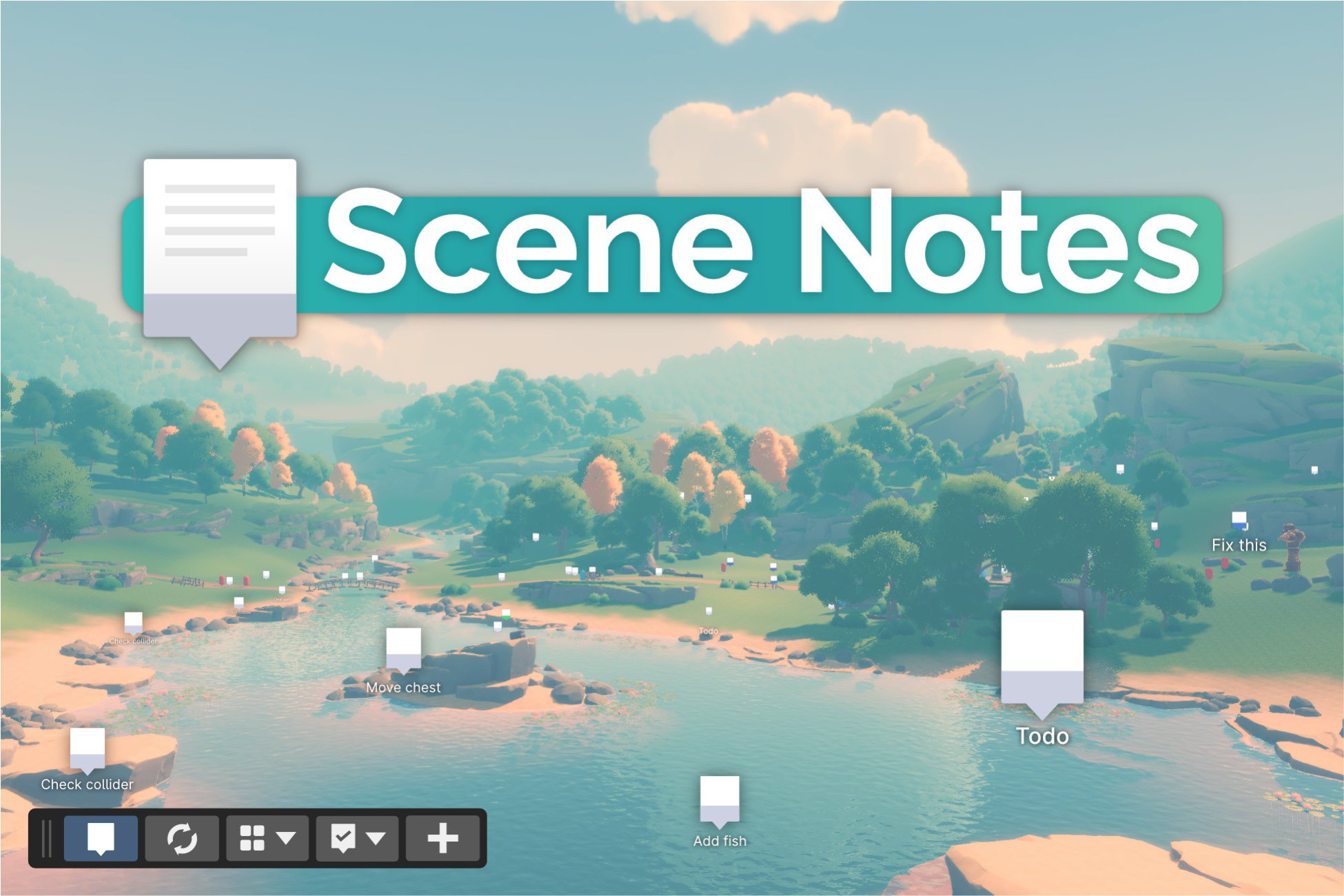 Scene Notes - Tasks, Issues, Annotations | Level Design | Unity Asset Store