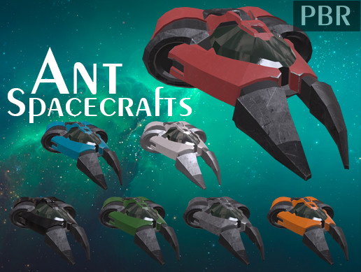 Ant Spacecrafts | 3D Space | Unity Asset Store