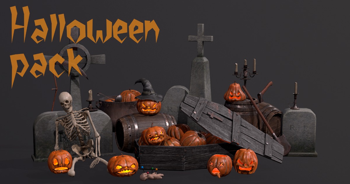 3D Halloween Pack | 3D Exterior | Unity Asset Store