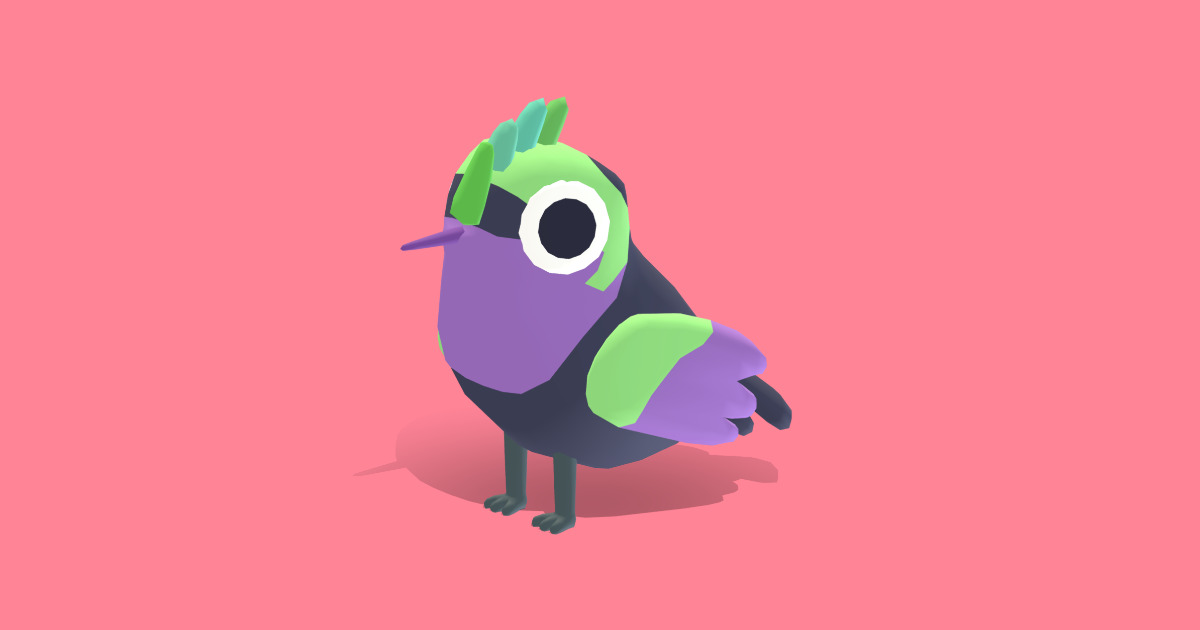 Antillean Crested Hummingbird - Quirky Series | Characters | Unity ...