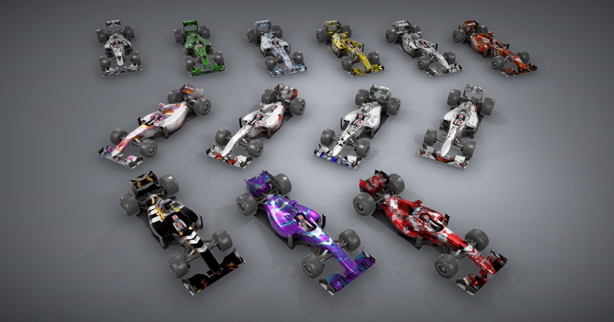 F1 Racing Car Model 1 | 3D Land | Unity Asset Store