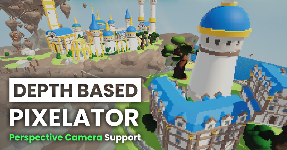 Depth Based Pixelator - Pixelize Your 3D Scenes | Fullscreen & Camera Effects | Unity Asset Store