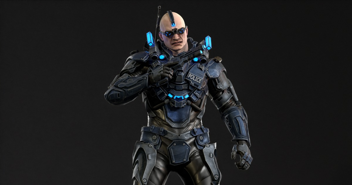 Cyborg Cop | Characters | Unity Asset Store