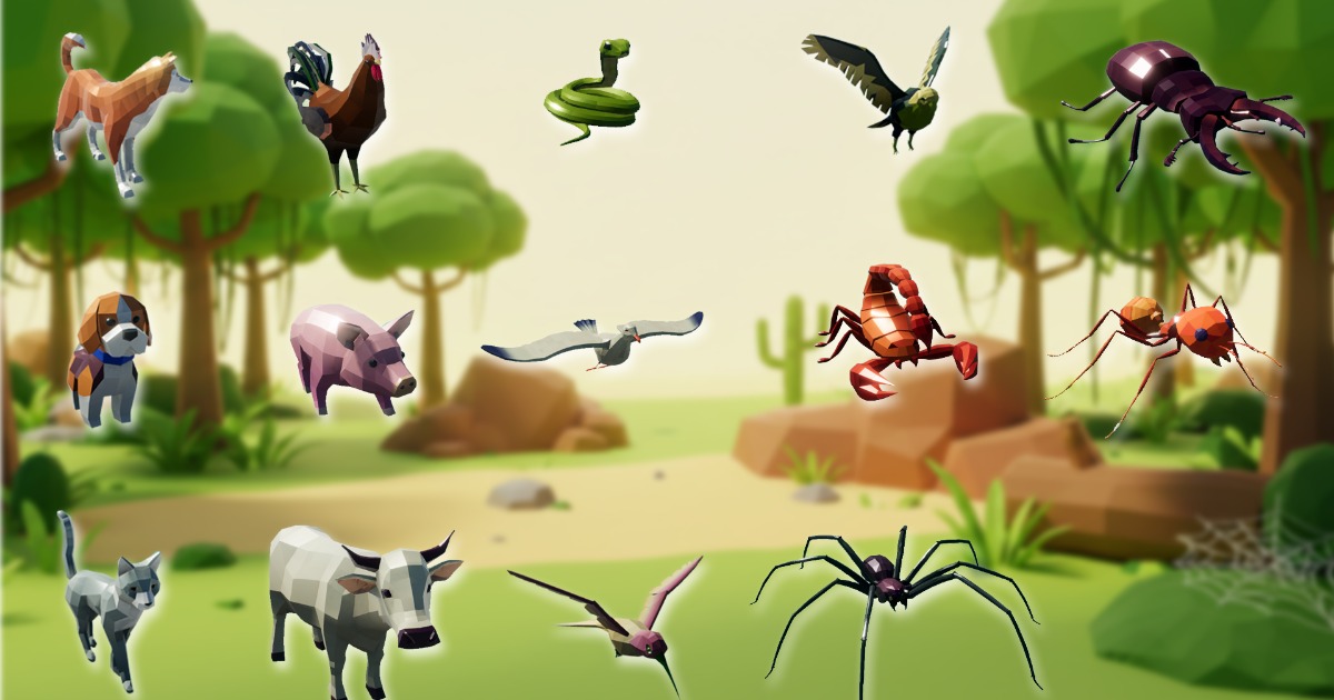 Complete Animal Bundle Pack - Lowpoly Animals | 3D Animals | Unity ...
