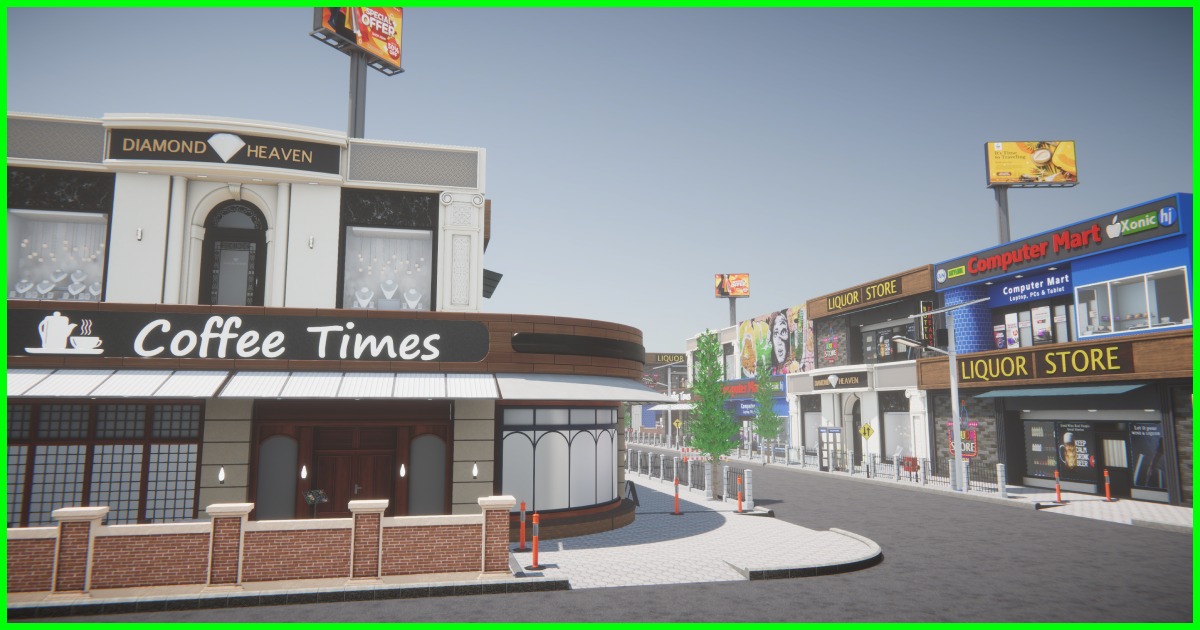 Store Front Vol - 7 PBR | 3D Landscapes | Unity Asset Store
