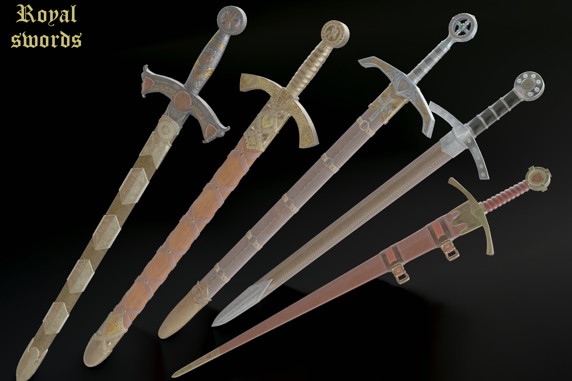 Royal swords | 3D Weapons | Unity Asset Store