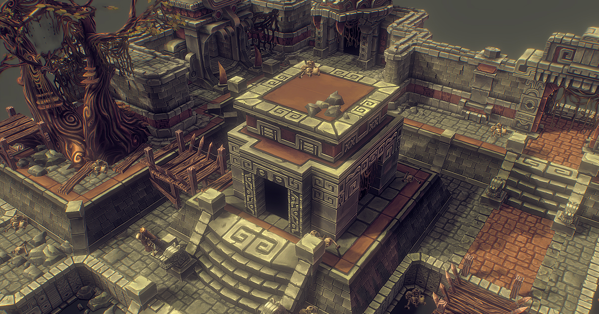 Mayan Temple Starter Set | 3D Historic | Unity Asset Store