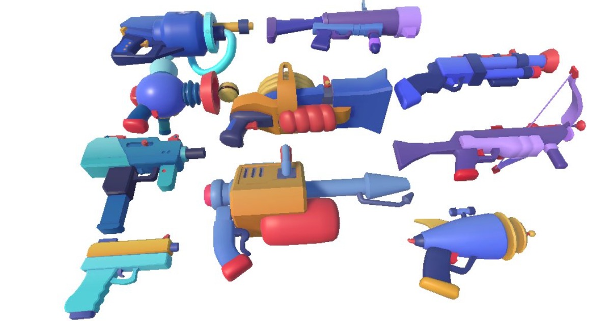 Hyper Casual Weapons Pack | 3D Guns | Unity Asset Store