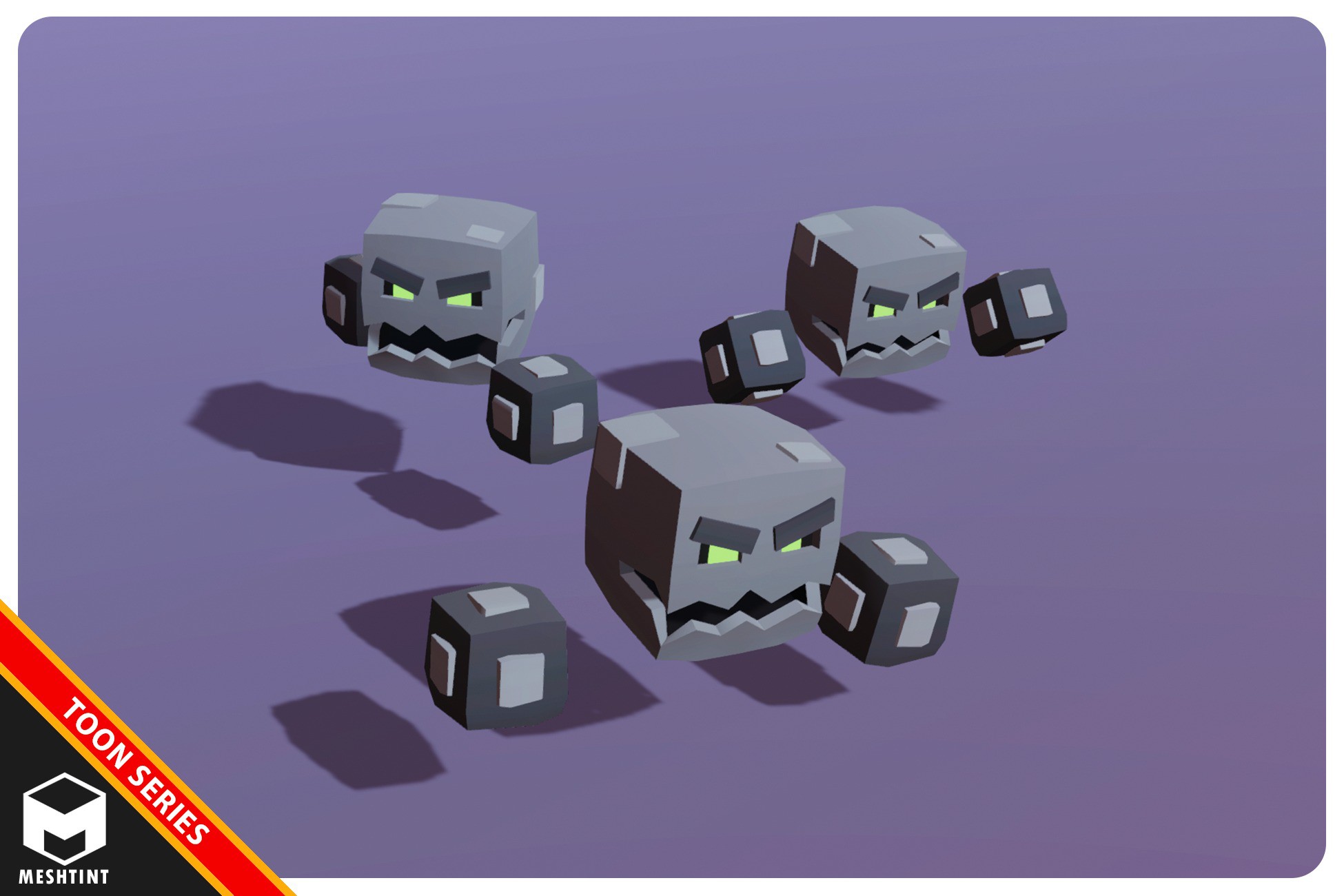 Rock Monster Toon Series | 3D Creatures | Unity Asset Store