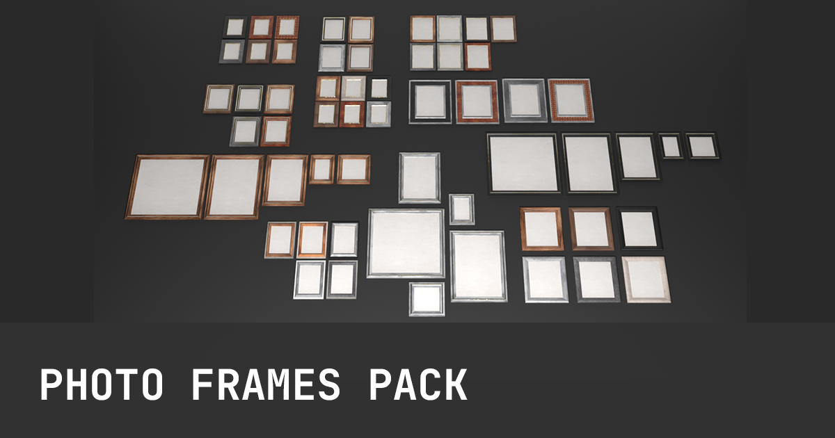 Photo Frames Pack | 3D Interior | Unity Asset Store