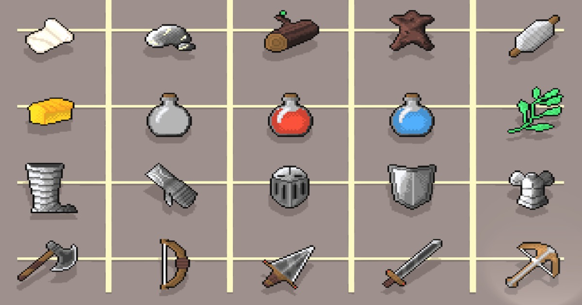 RPG Essentials – Icon Free Pack (25 items) | 2D Icons | Unity Asset Store