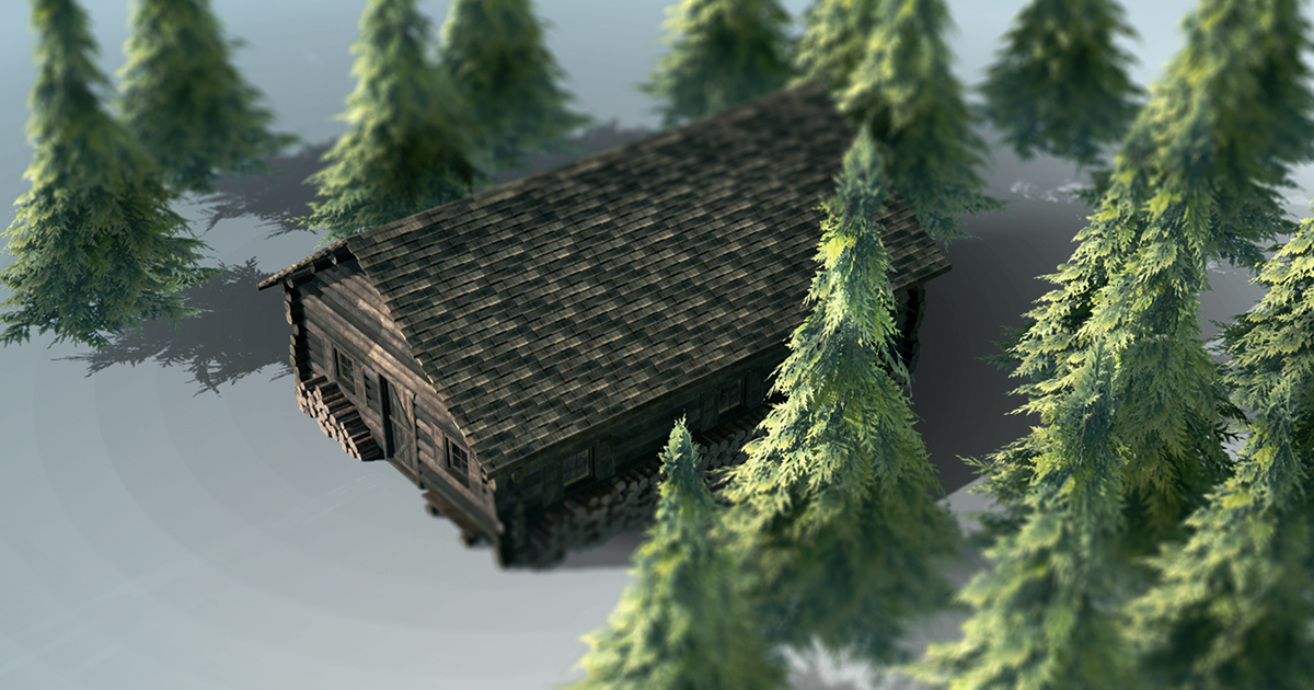 Wooden Alpine Hut | 3D Characters | Unity Asset Store