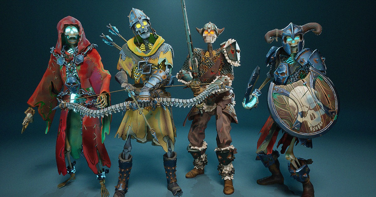 Stylized Skeletons-warrior Pack01 | 3D Characters | Unity Asset Store