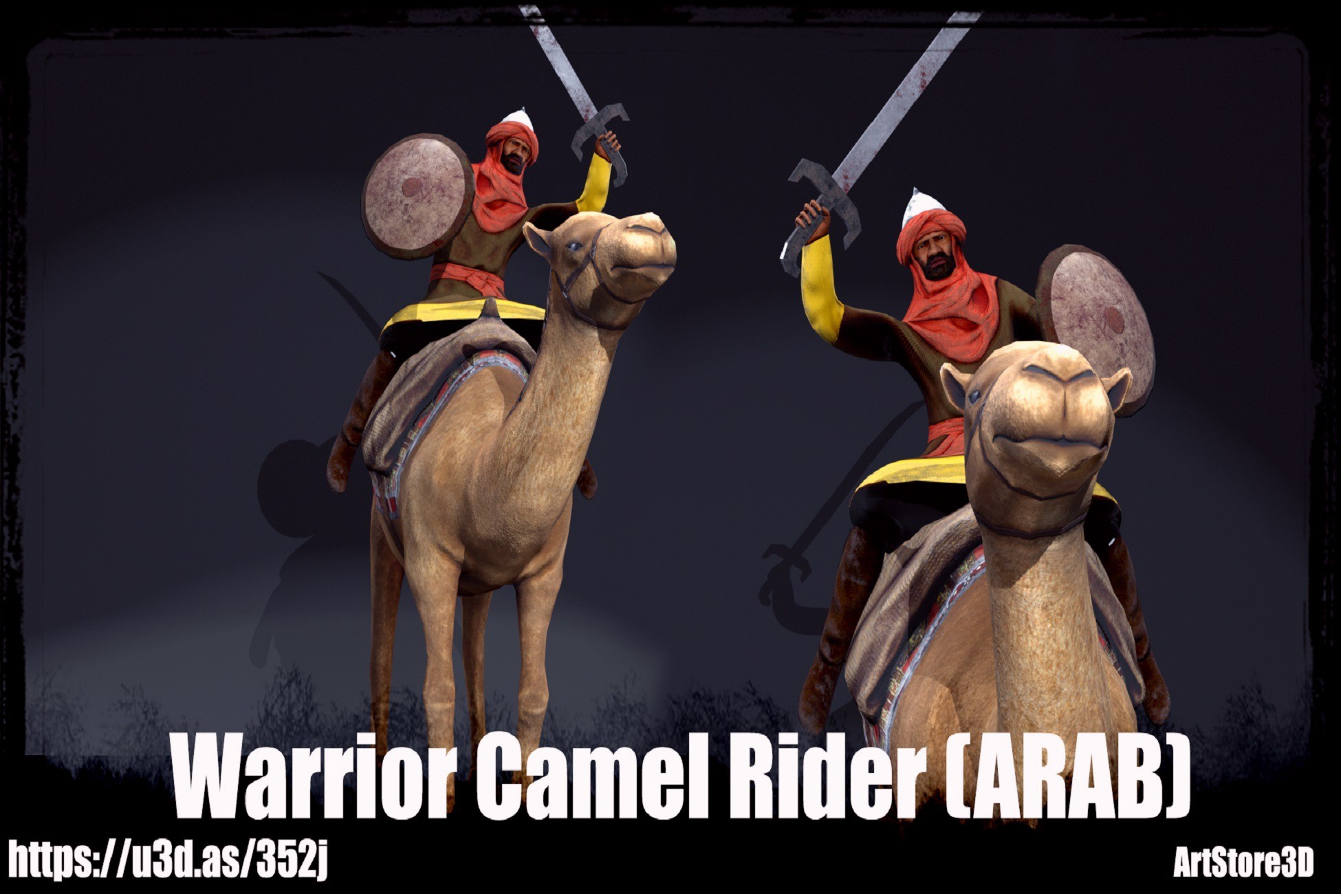 Warrior Camel Rider (Arab) | 3D Characters | Unity Asset Store