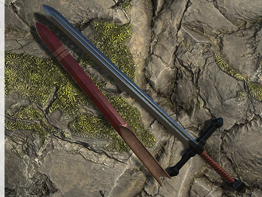 Simple Semi-realistic Longsword | 3D 武器 | Unity Asset Store