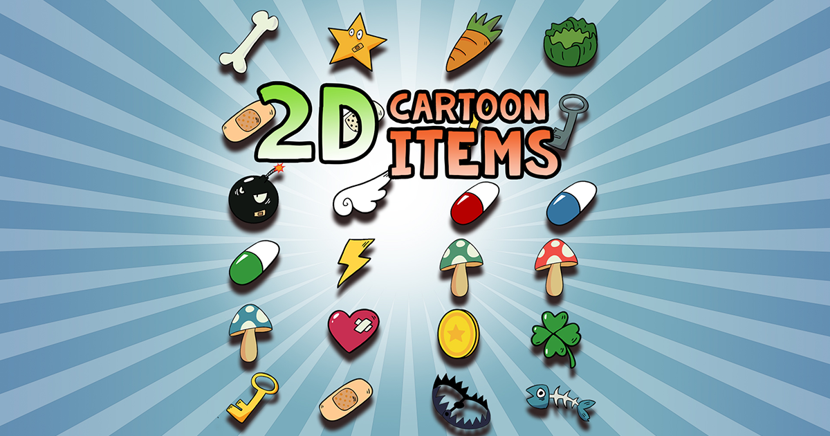 2D Cartoon Items - The Forest Gumps | 2D Environments | Unity Asset Store