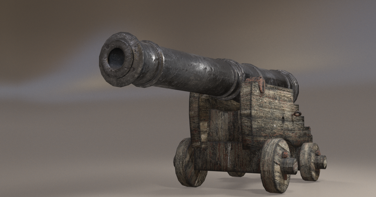 British Naval Cannon PBR | 3D Guns | Unity Asset Store