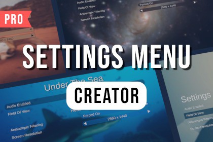 Settings Menu Creator Pro | Game Content Shopper – Unity Asset Store ...