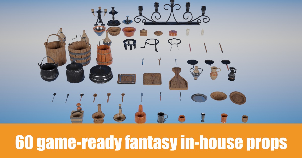 Fantasy interior props | 3D Interior | Unity Asset Store