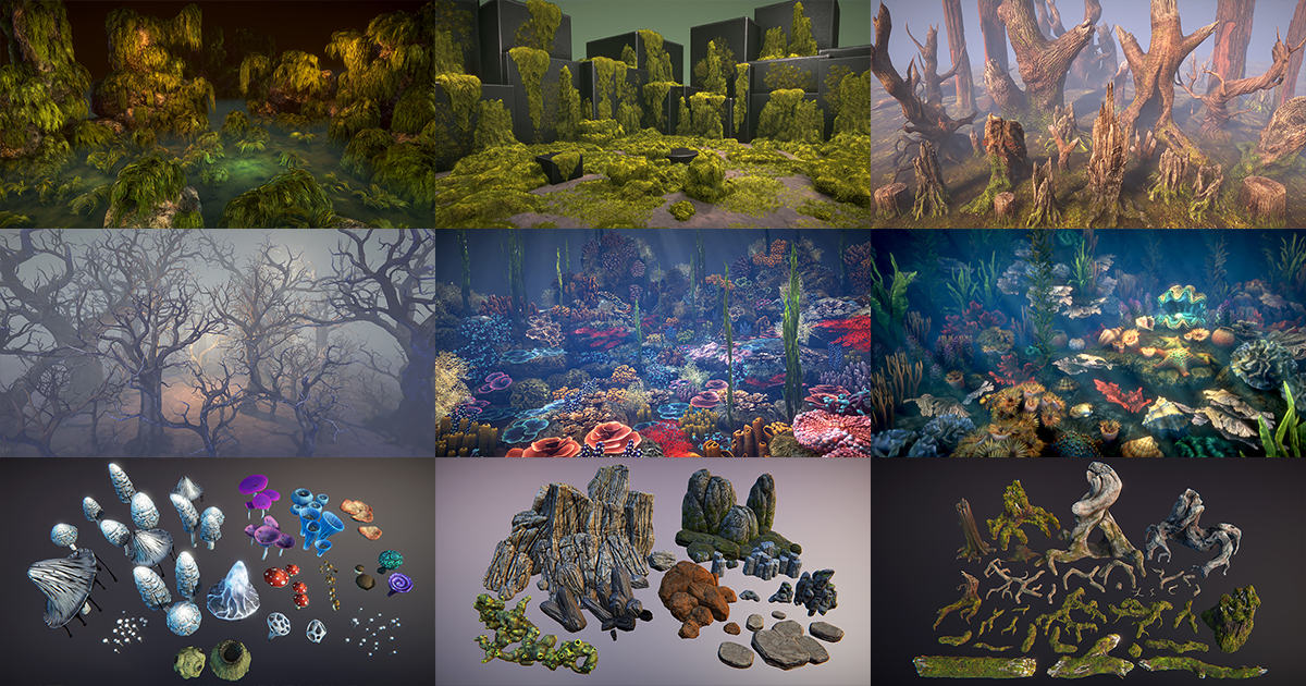 Swamp bundle I | 3D Landscapes | Unity Asset Store